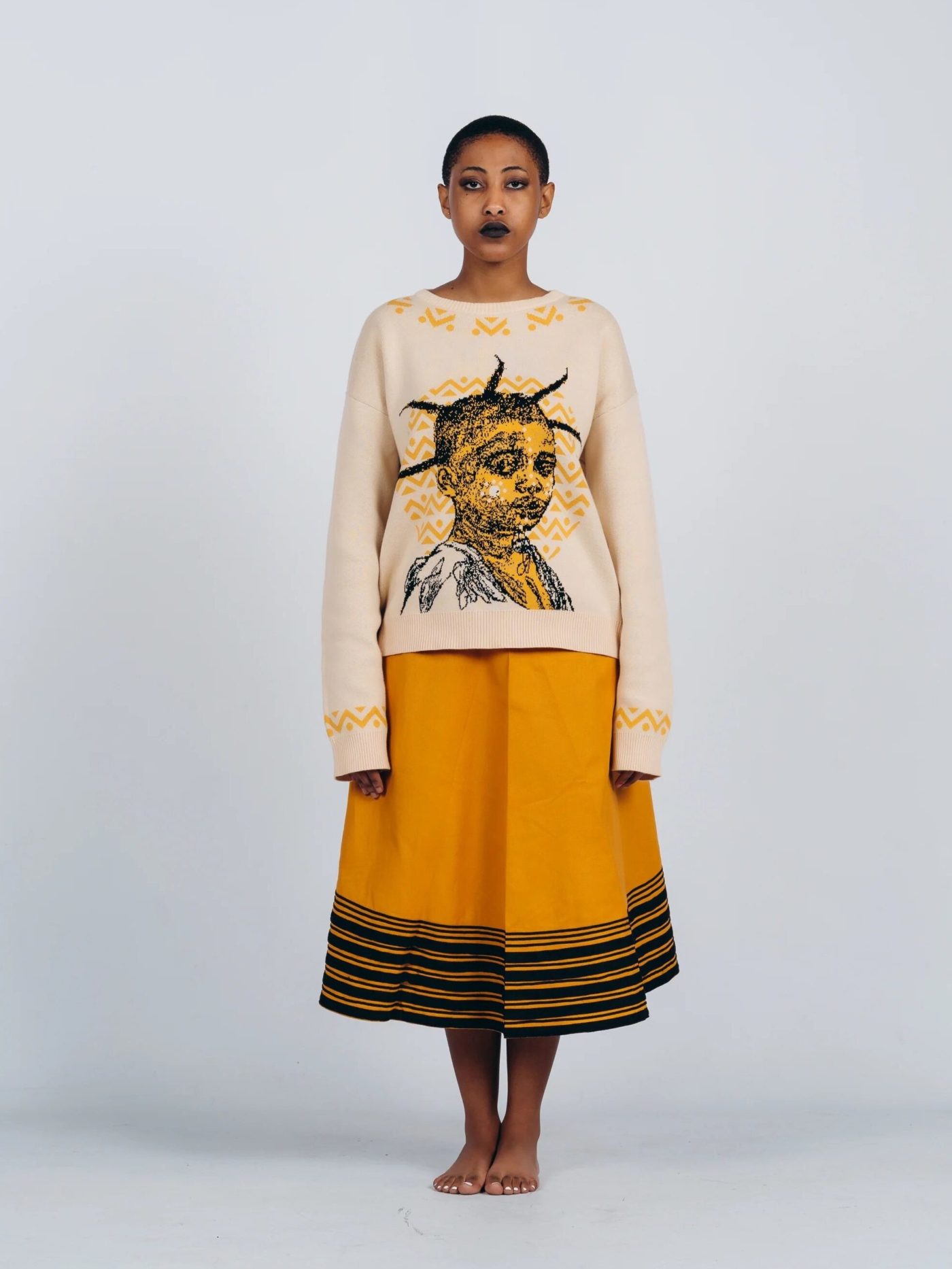Masonwabe Ntloko presents "Ameva Ayabangulana", a knitwear collection ...